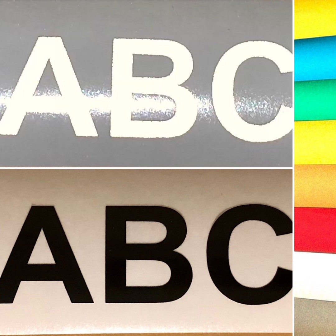 Reflective Letters A-Z High-visibility Alphabet Letters 8 Vivid Colors ...