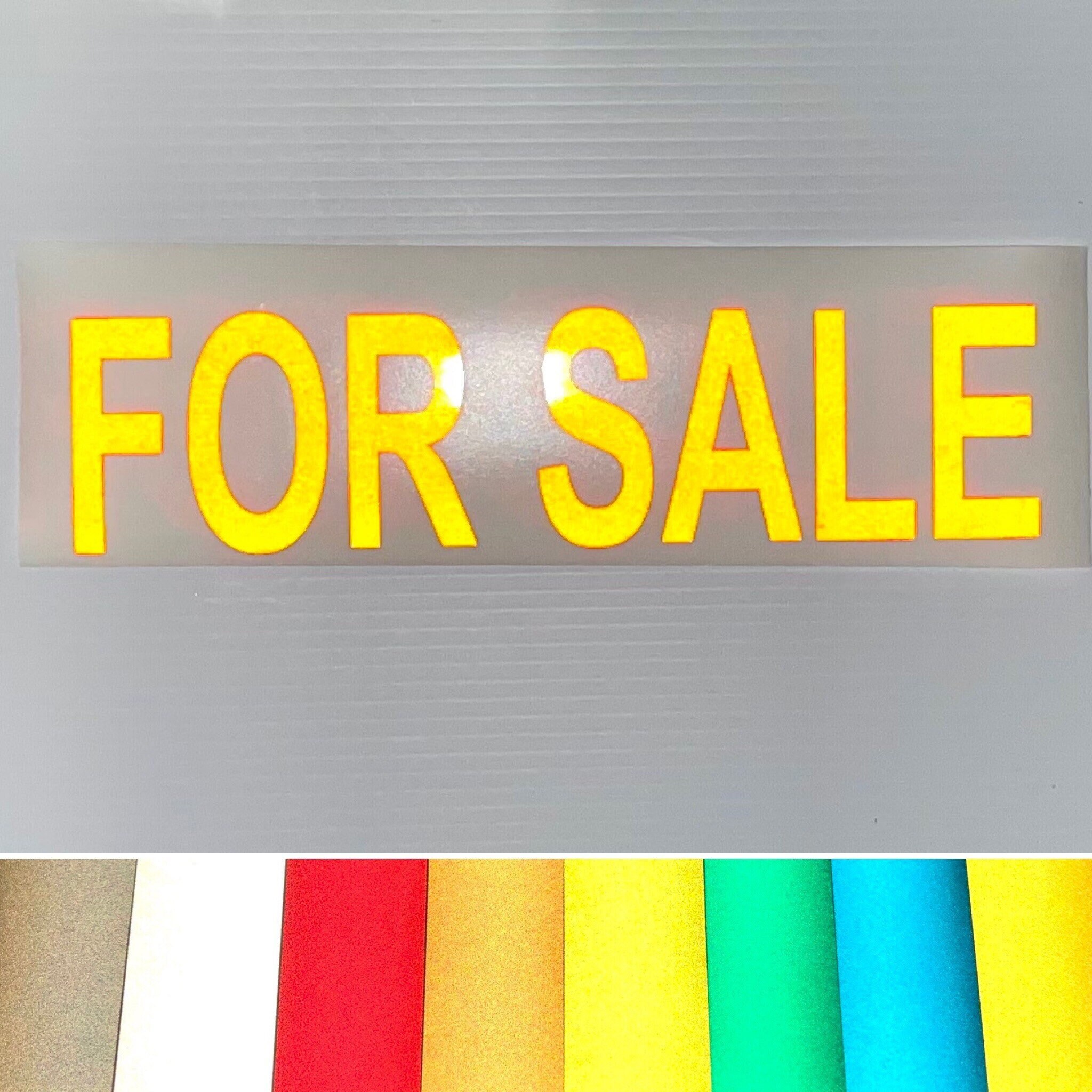 Reflective FOR SALE Sign High-visibility Sign Letters 8 - Etsy