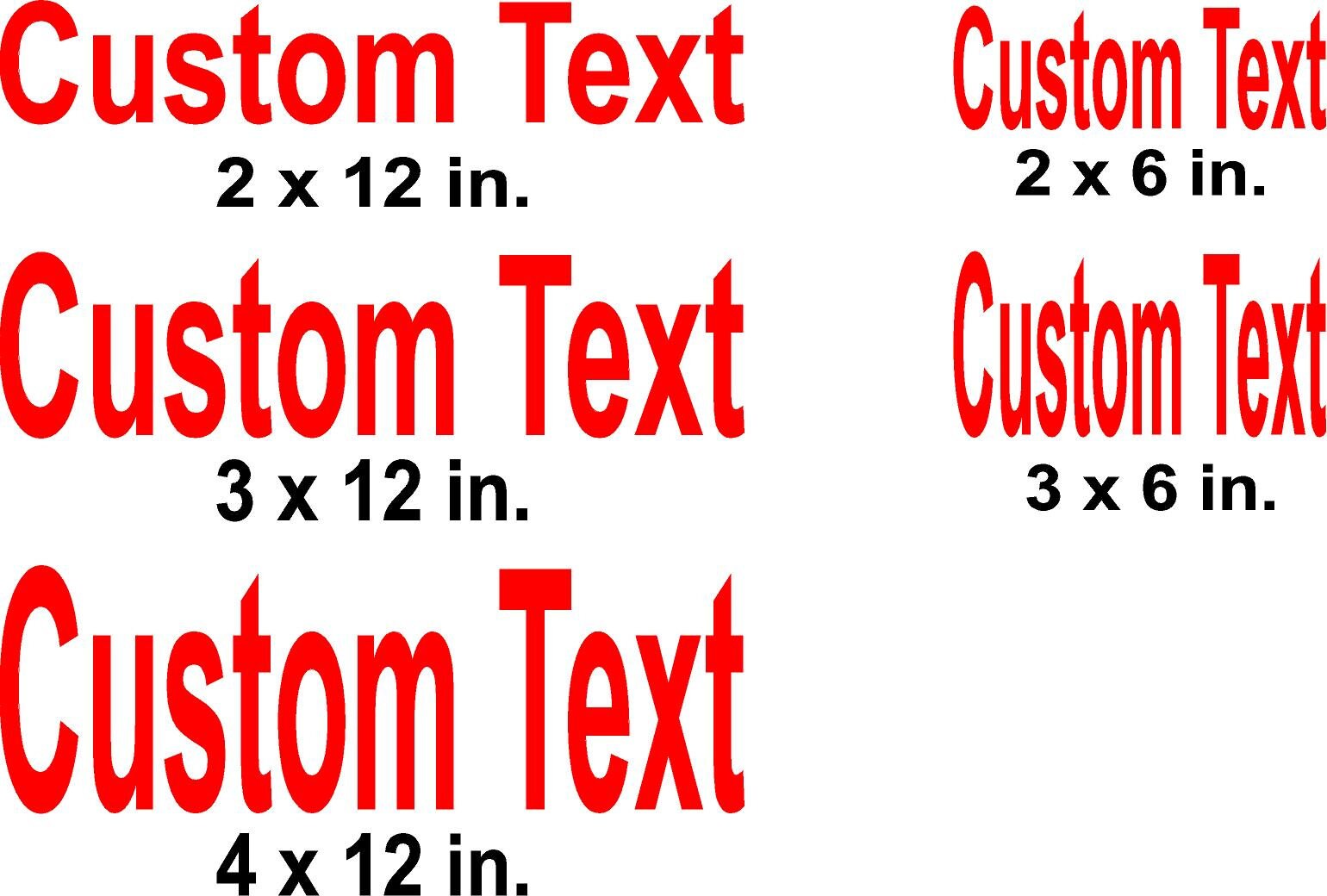 Custom Reflective Text | High-visibility Sign Letters | 8 Vivid Colors ...