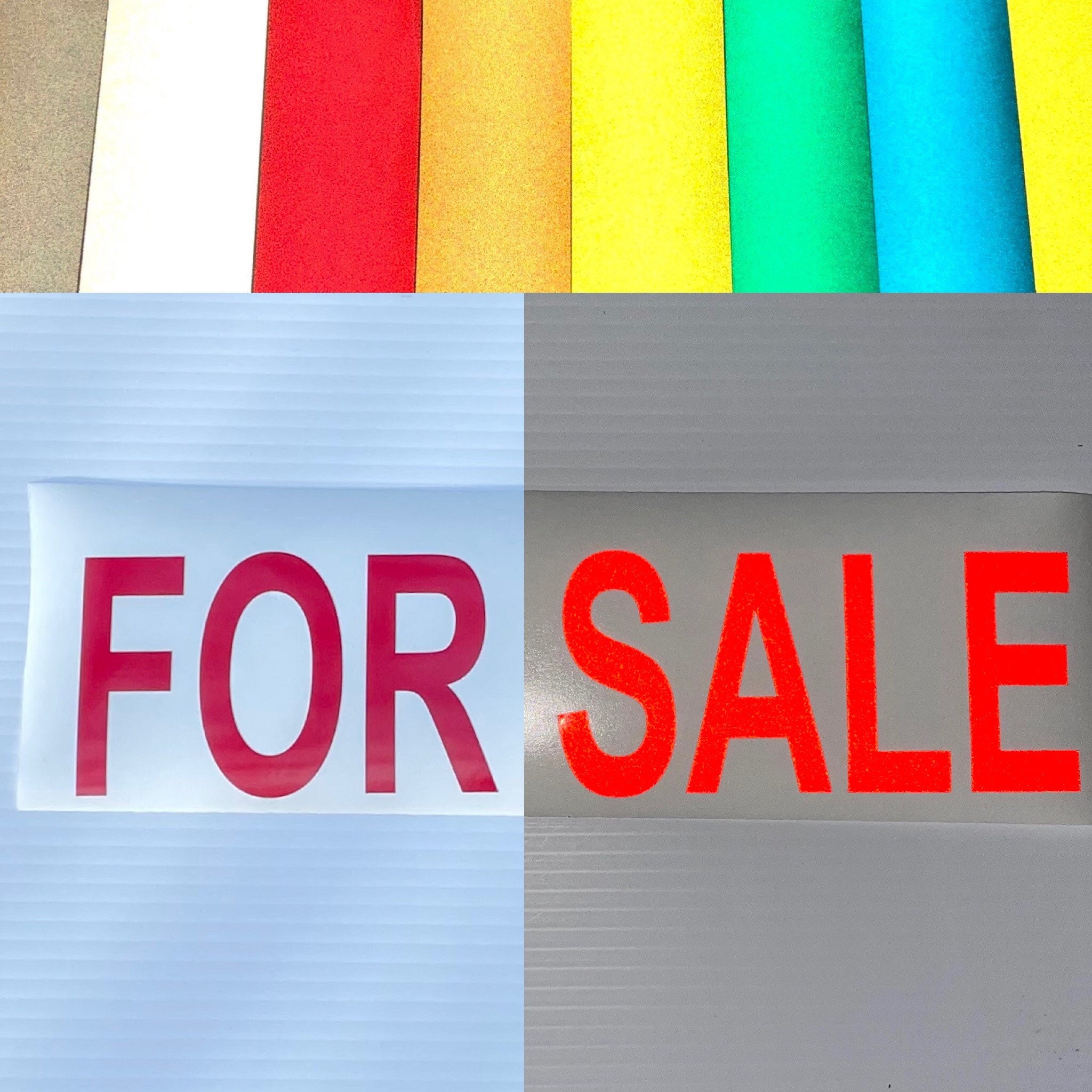 Reflective FOR SALE Sign High-visibility Sign Letters 8 - Etsy