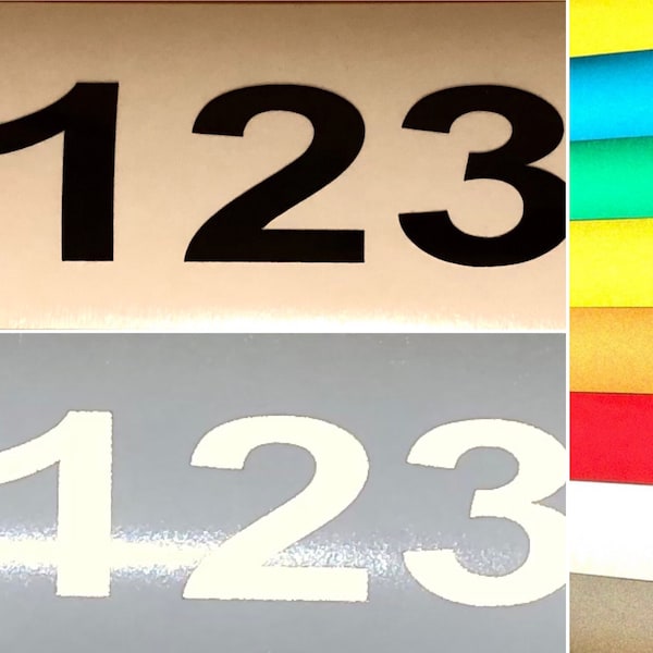 3 Inch Reflective Numbers - Etsy