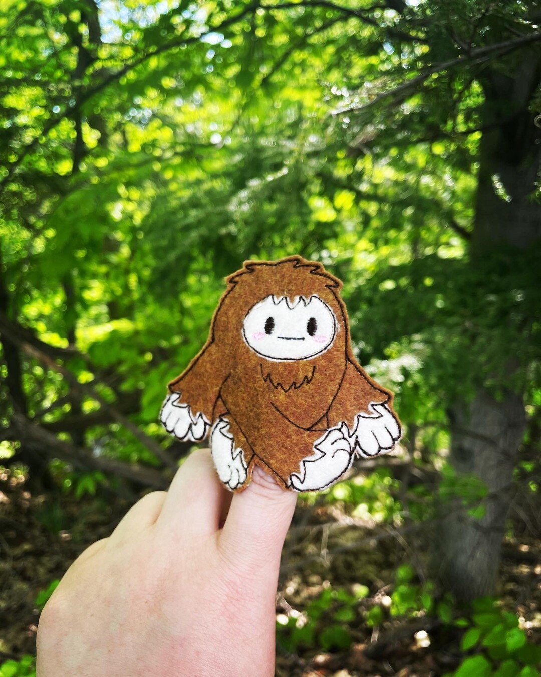 Bailey Bigfoot Finger Puppet - Etsy