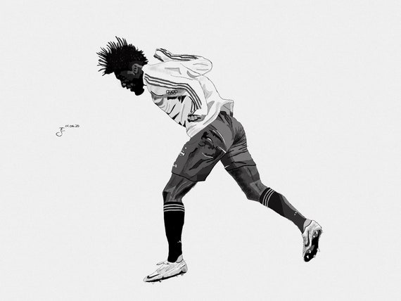 Digital Drawing Kingsley Coman - Etsy