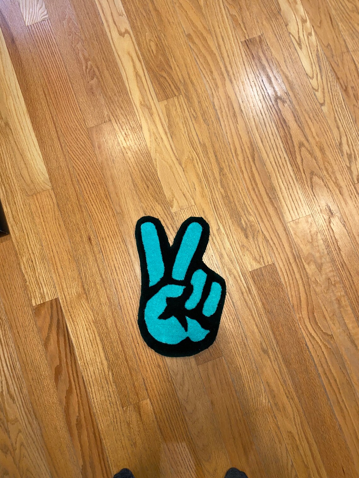 Peace Sign Tufted Rug Wall Hanging - Etsy