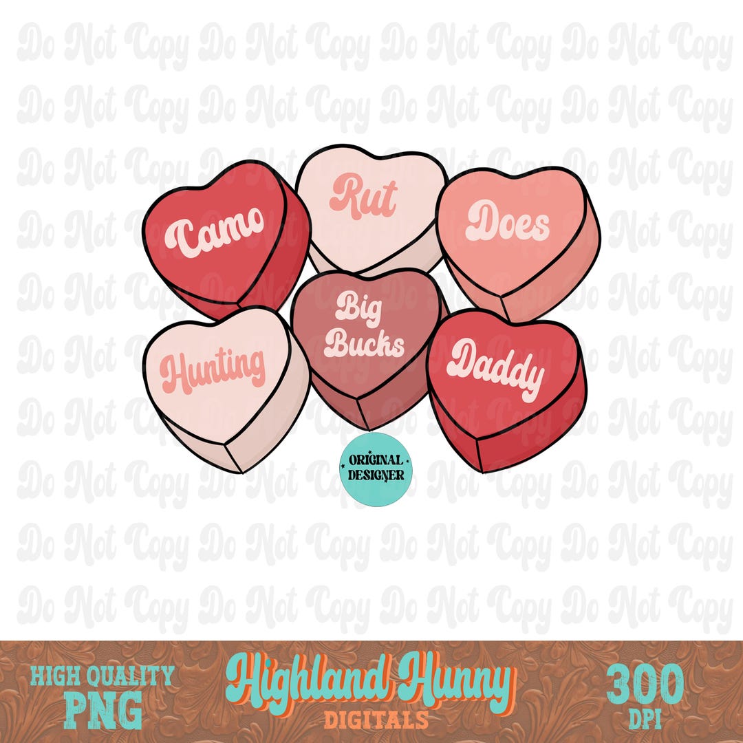 Hunting Candy Hearts PNG Western Valentines Day Png Western Candy ...