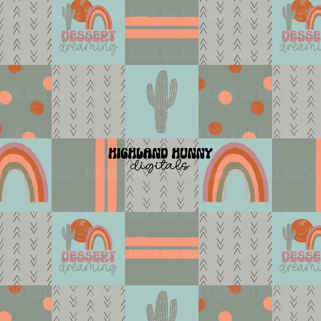 Patchwork Seamless | Western Patchwork Seamless | Boho Western Seamless ...