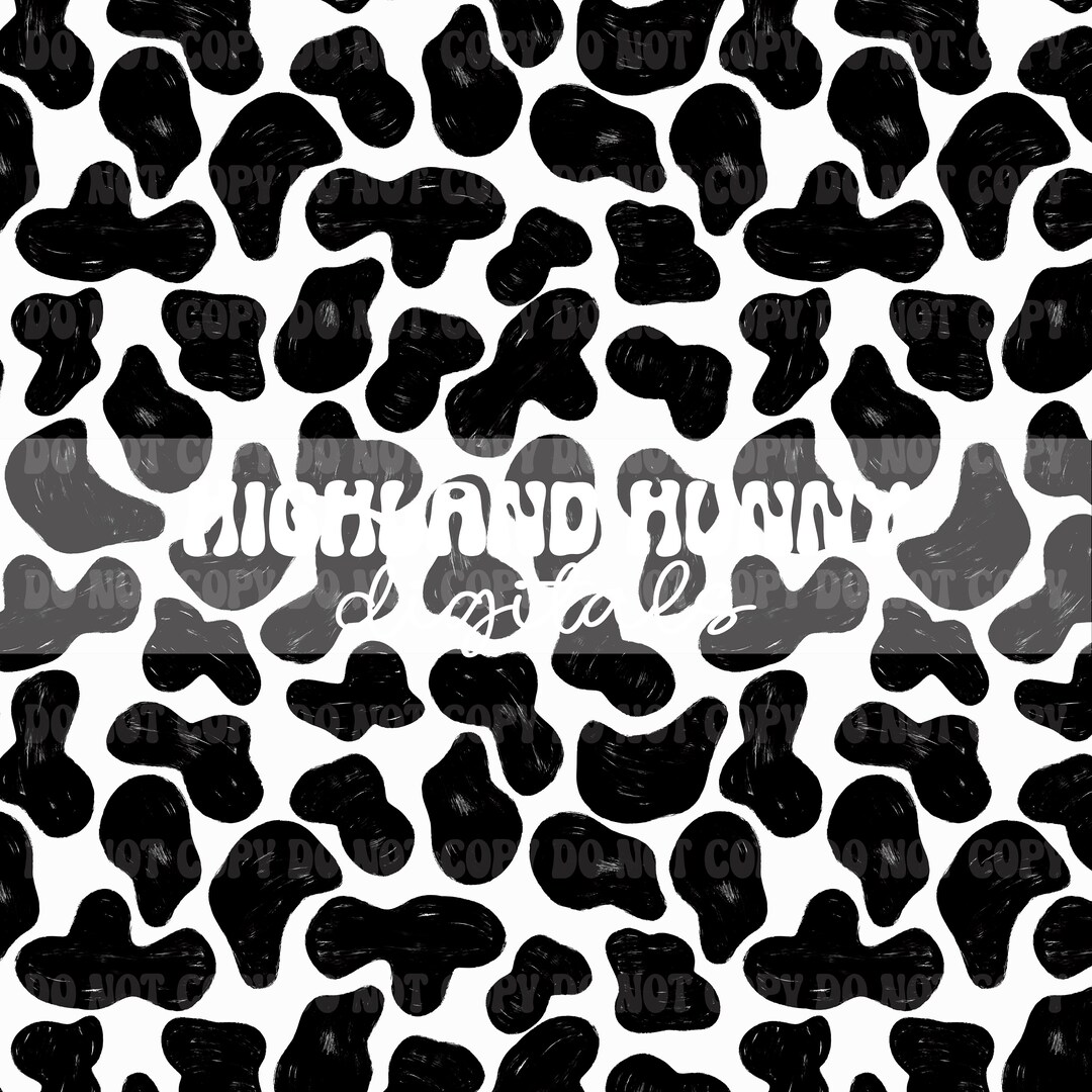 Distressed Cow Print Seamless | Western Cow Print Seamless | Cow Print ...
