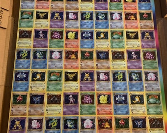 Base Set Uncut Sheet - Etsy