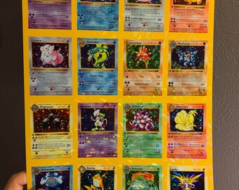 Base Set Uncut Sheet - Etsy