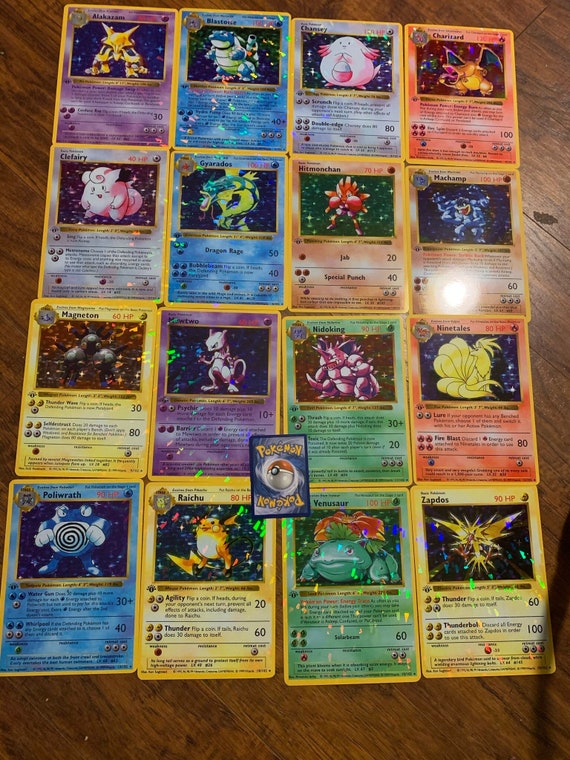 7.5 X 5.5 Custom Jumbo Pokemon Card Complete 1st | Etsy