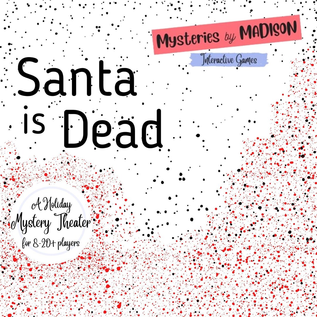 Santa is Dead, Murder Mystery Game, Instant Download PDF, Party Game - Etsy