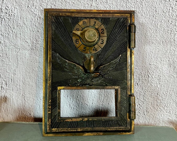 Vintage Bronze Post Office Box Door Bronze Eagle PO Box non Working - Etsy