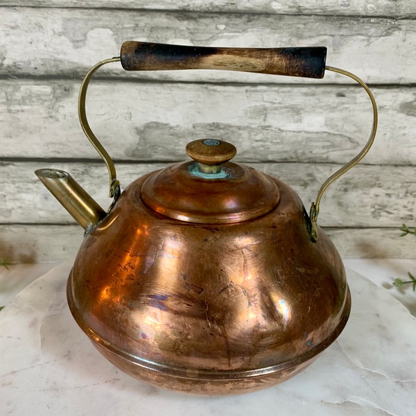 Copper Tea Pot - Etsy