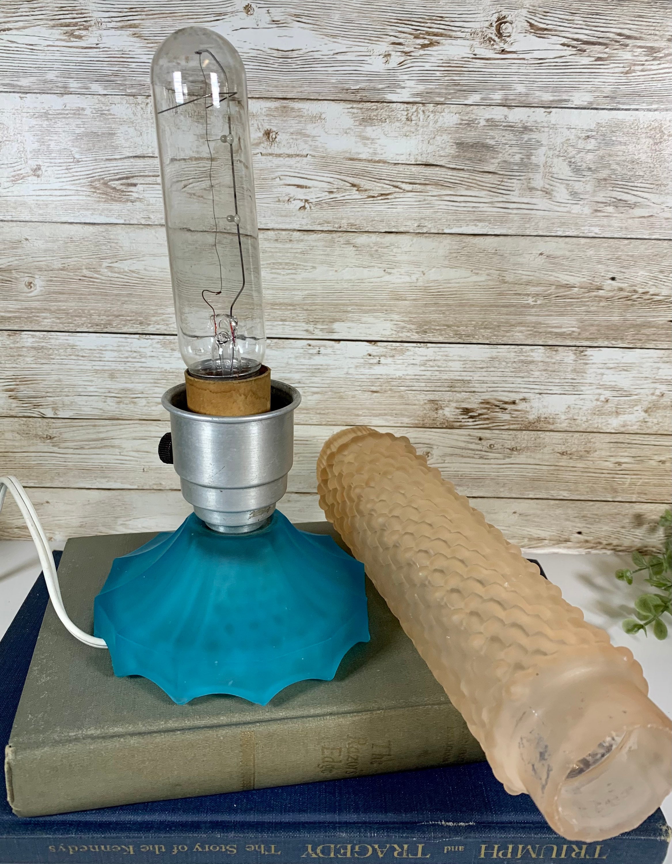 Vintage 1930s Art Deco Torpedo Lamp | Skyscraper Lamp | Bullet Lamp