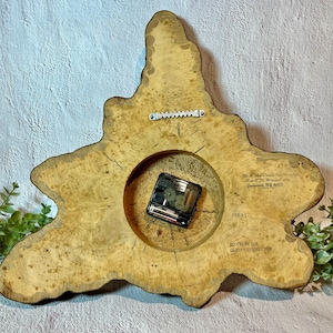 Vintage Mid Century Live Edge Cypress Wood Wall Clock - Etsy