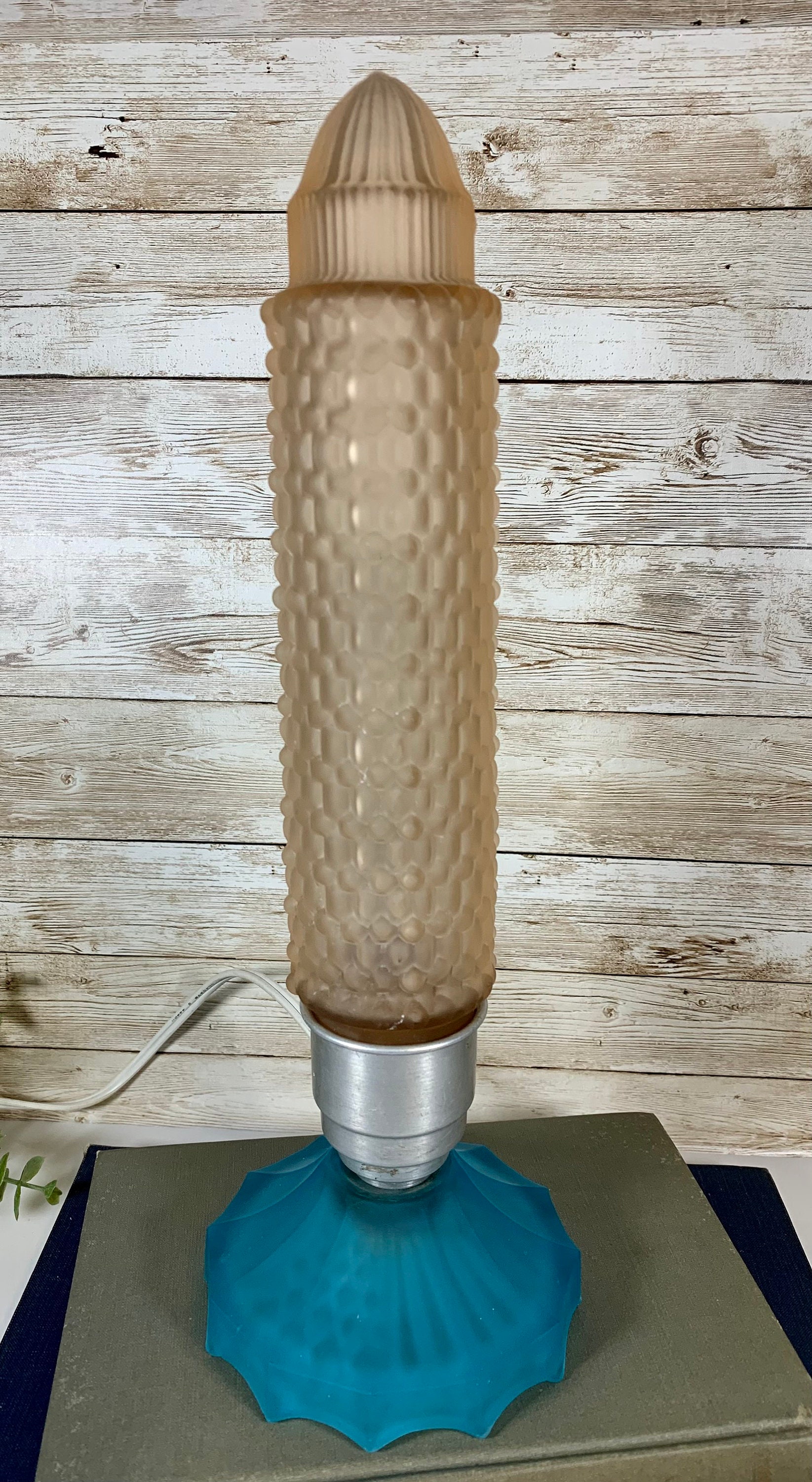 Vintage 1930s Art Deco Torpedo Lamp | Skyscraper Lamp | Bullet Lamp