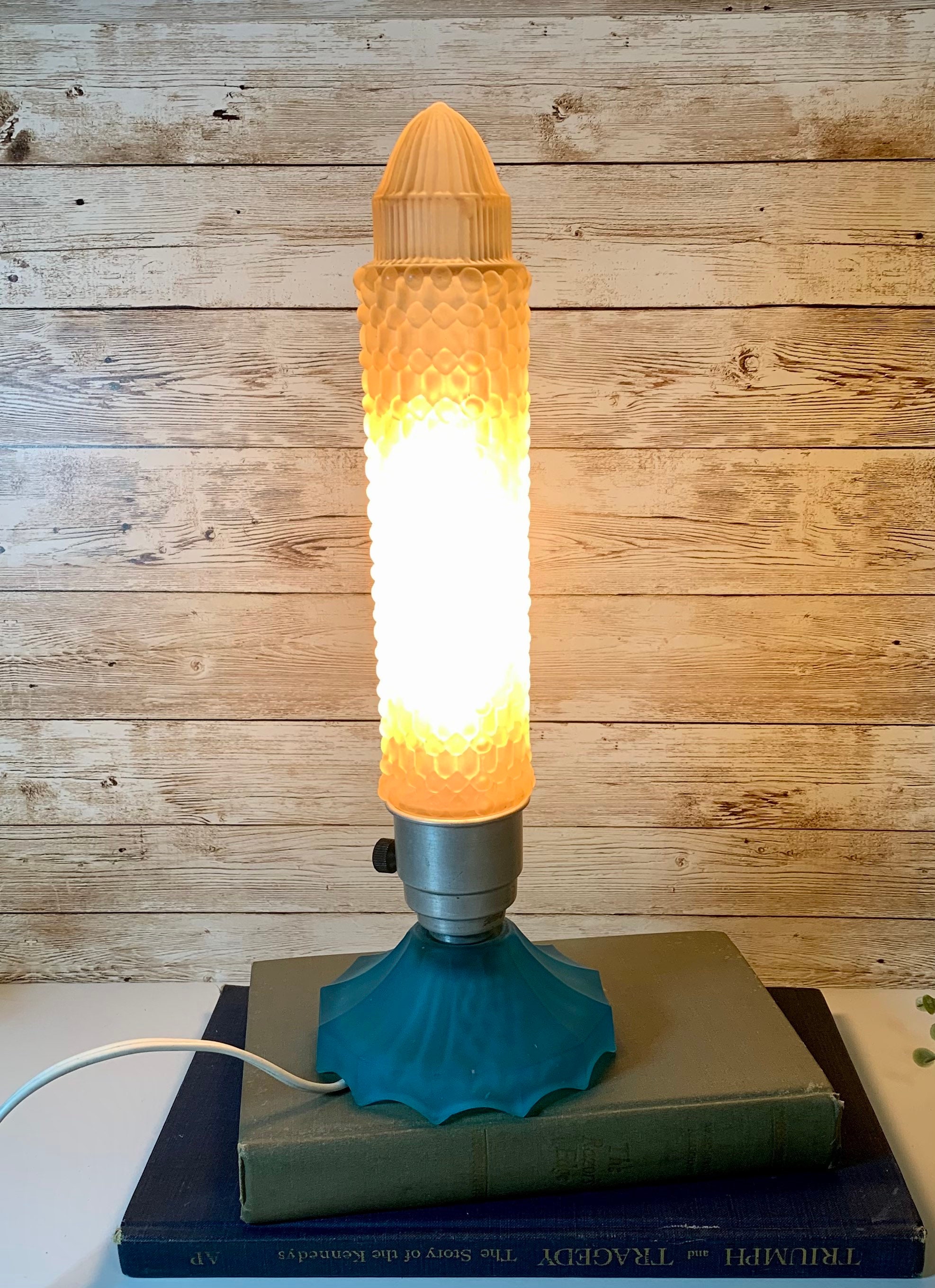 Vintage 1930s Art Deco Torpedo Lamp | Skyscraper Lamp | Bullet Lamp