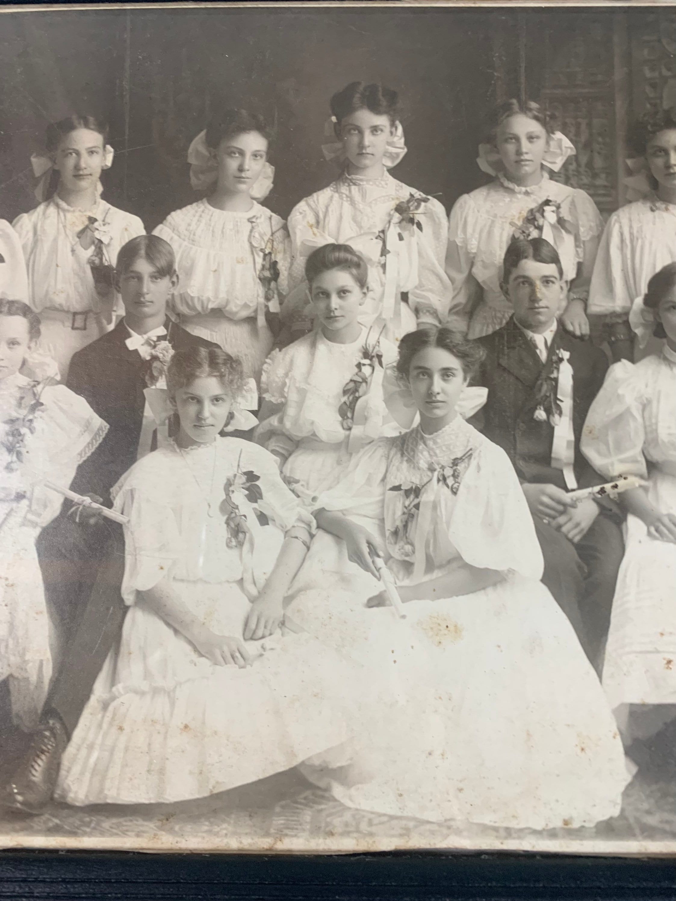 Antique Black and White 1900s Graduation Class Photograph | Vintage ...