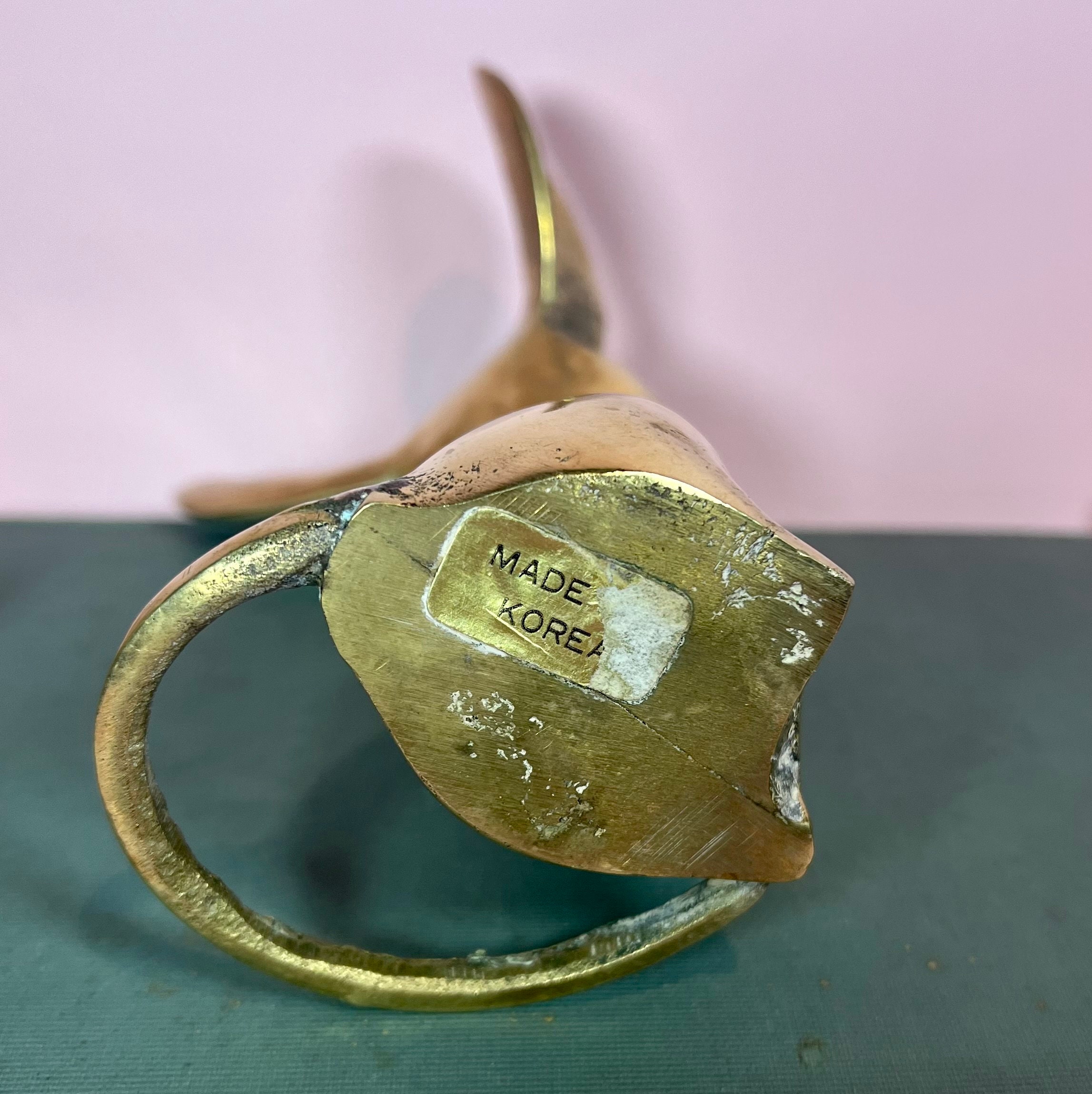 Vintage Brass Mouse Figure | Mid Century Brass Mouse Statue | Brass ...