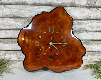 Cypress Wood Clock - Etsy