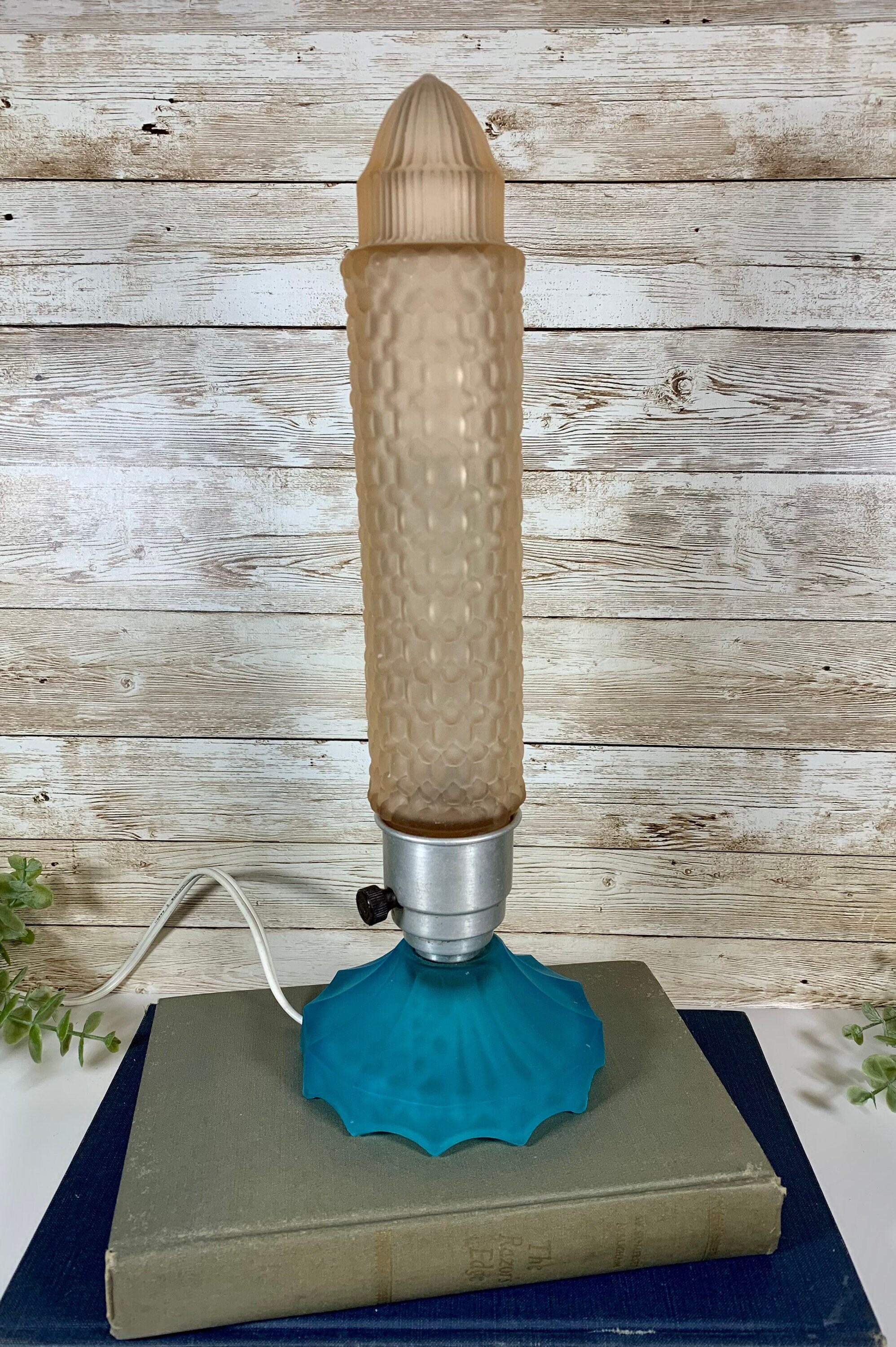Vintage 1930s Art Deco Torpedo Lamp | Skyscraper Lamp | Bullet Lamp