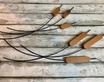 Metal Cattail Wall Art | Etsy