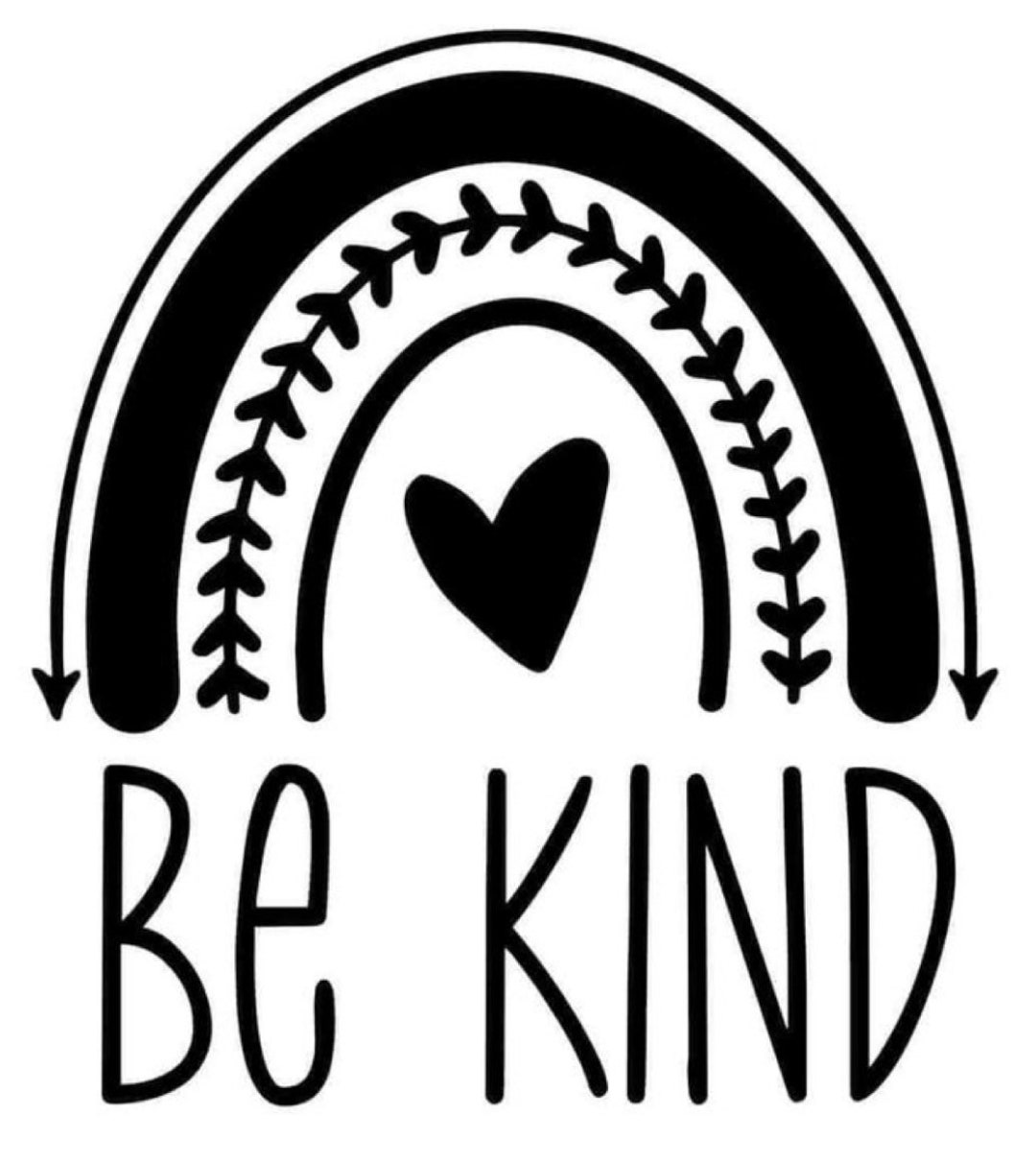 Be Kind White Vinyl Decal Sticker - Etsy