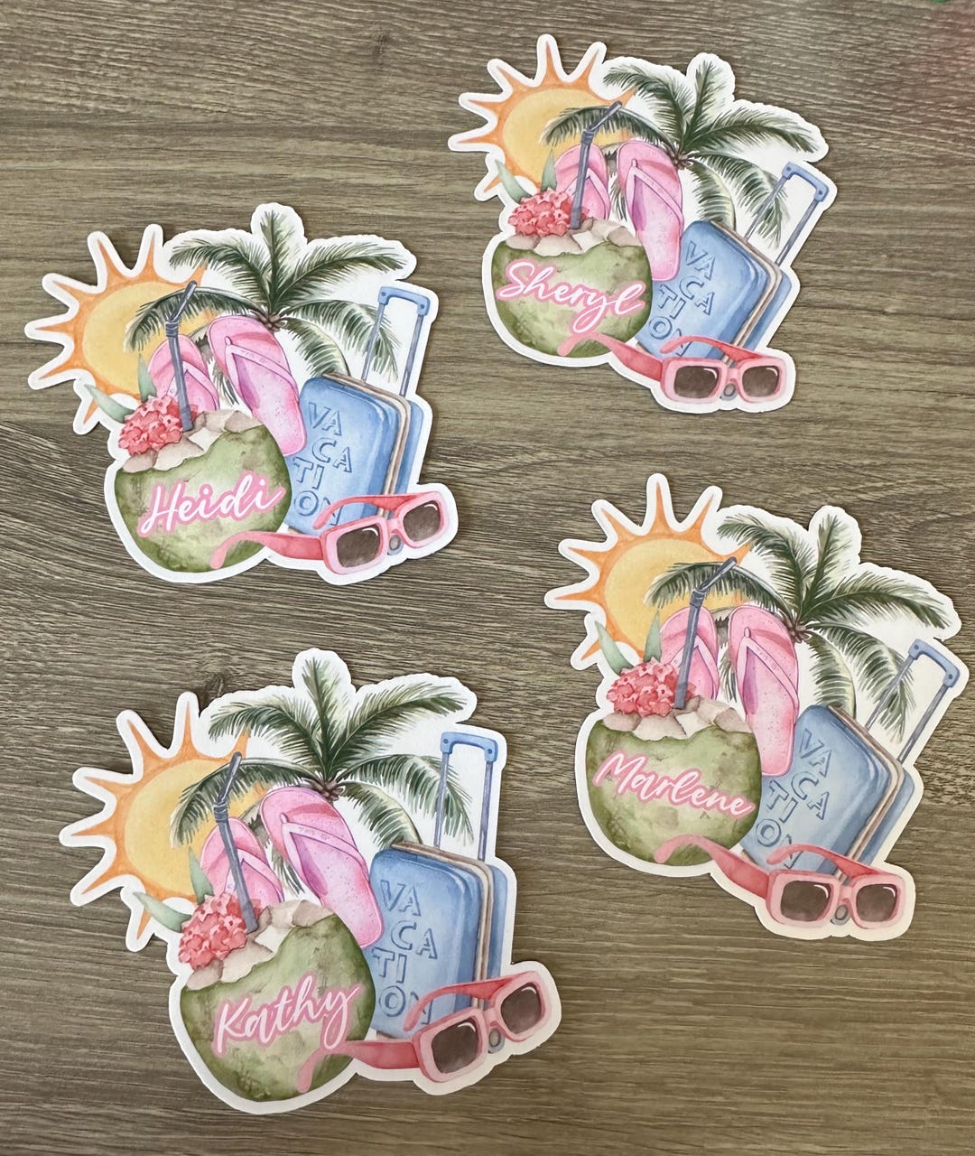 Personalized Girls Trip Vacation Magnet | Tropical Vacation Stateroom ...