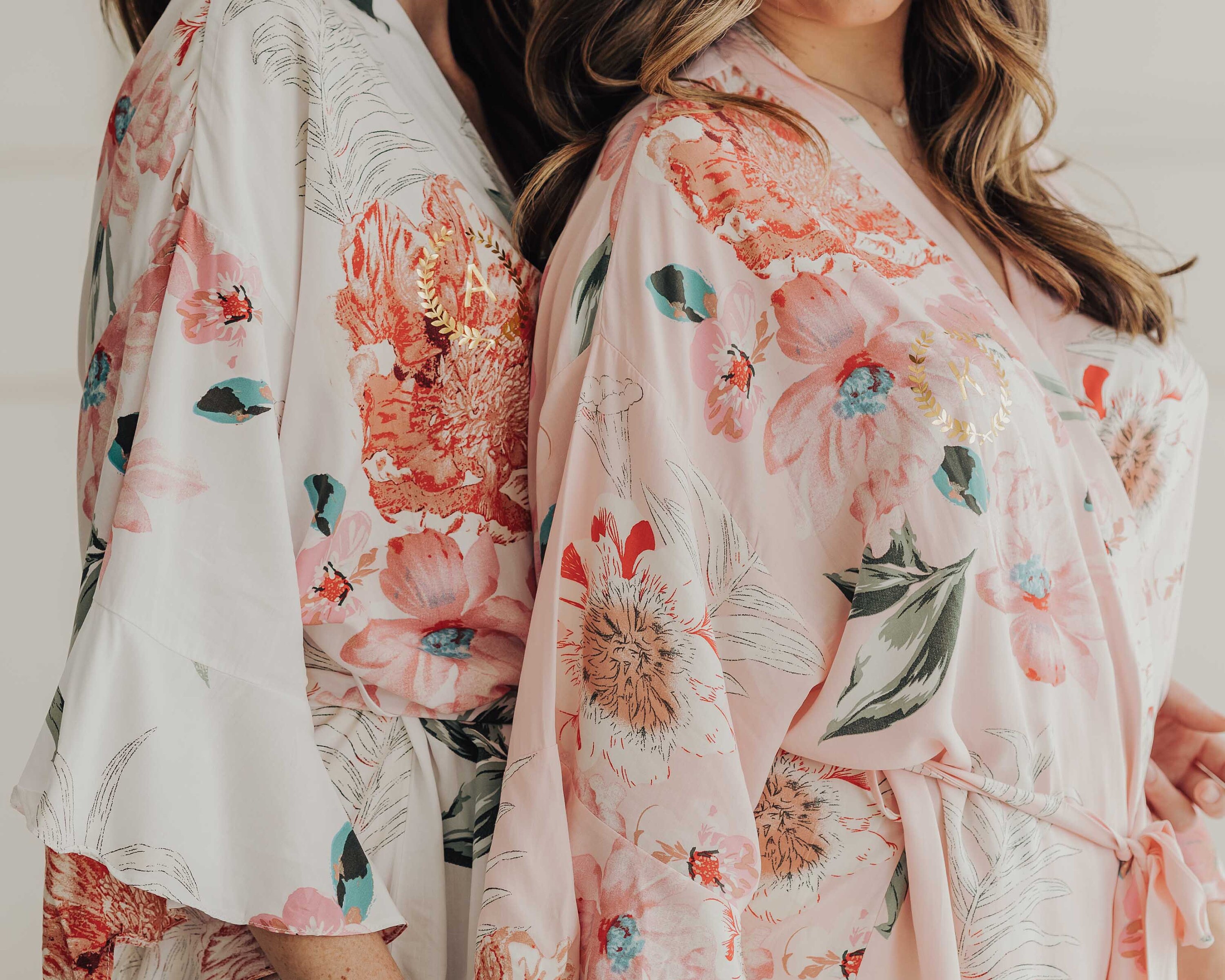 Personalized Ruffle Floral Robe Custom Bridal Robe Wedding | Etsy