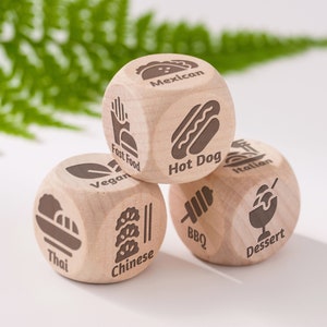 Food Take Out Dice, Custom Decision Dice, Anniversary Gifts, Christmas ...