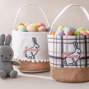 Personalized Easter Basket | Custom Easter Basket | Handmade Easter Egg Basket | Little Boys ...