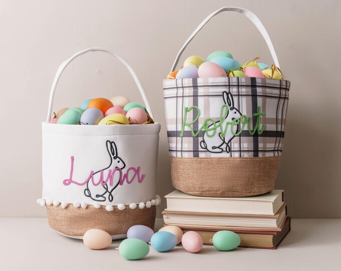 Personalized Easter Basket | Custom Easter Basket | Handmade Easter Egg ...