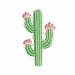 Cactus Machine Embroidery Design | Fill Stitch | Desert | 3X1.7 ...