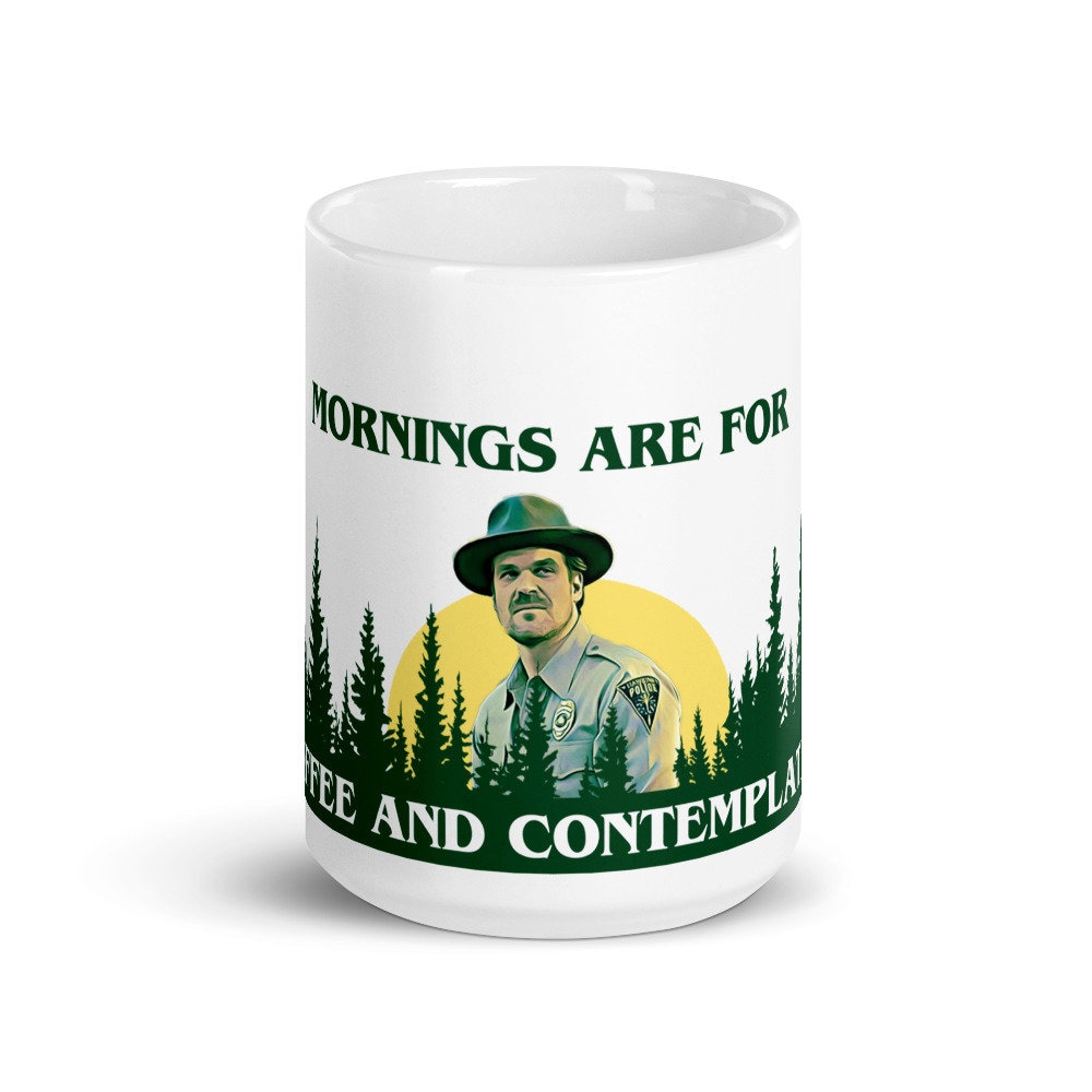 Stranger Things Mug, Jim Hopper, Stranger Things Hopper, Vintage Mug ...
