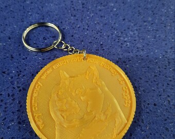 Dogecoin Keychain - Etsy