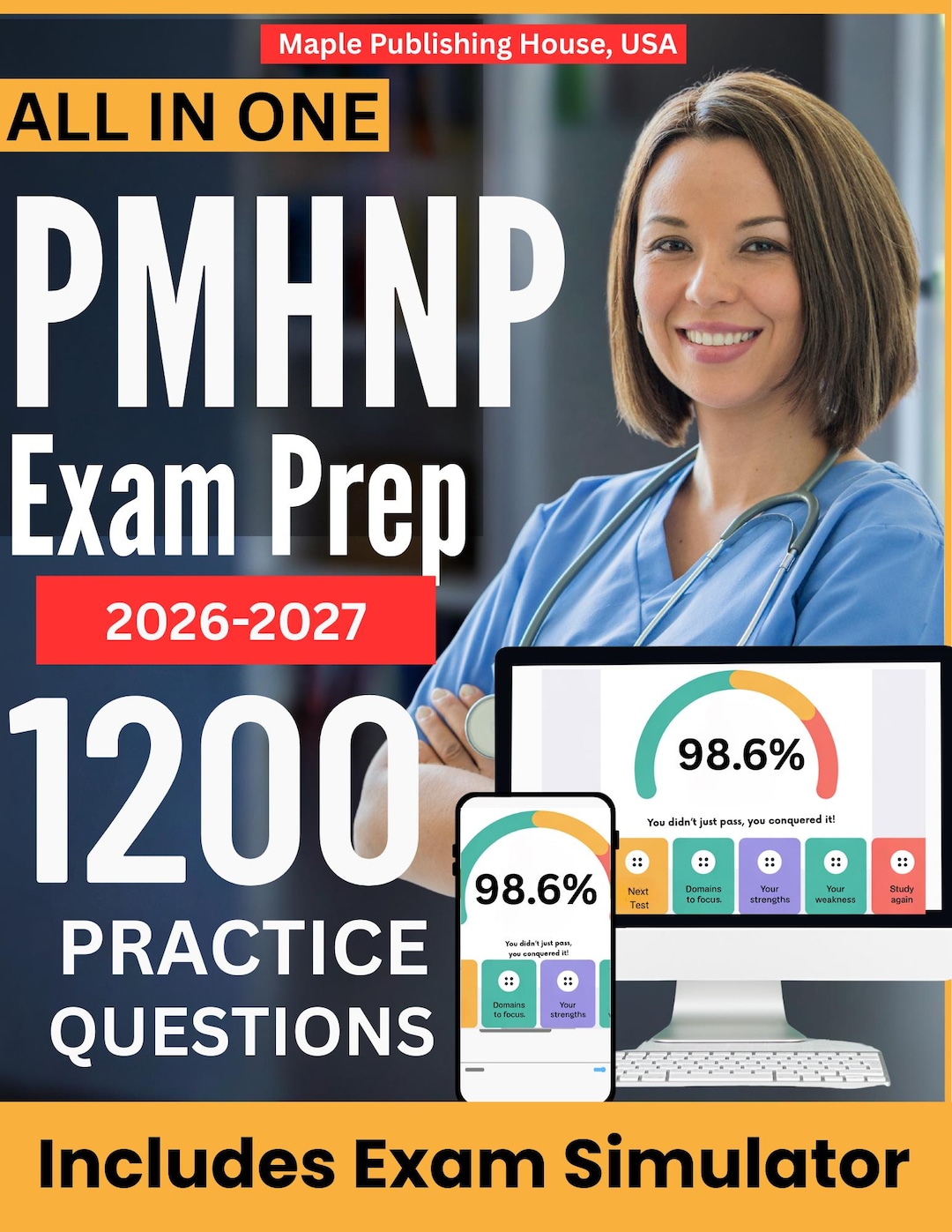 PMHNP-BC Exam Prep:guide + Online Exam Simulator, 8 Practice Tests ...