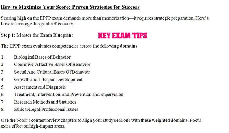 EPPP Exam Prep 2025-2026: All-in-one Review Guide + 600 Practice Questions - Etsy