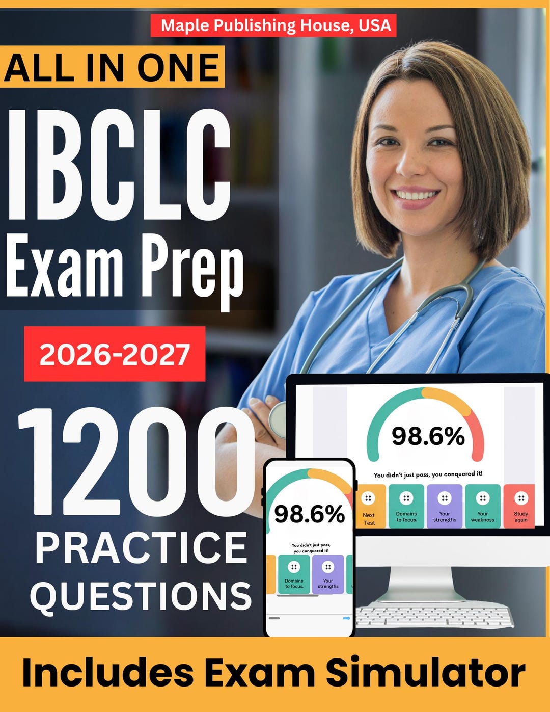 IBCLC Exam Prep:online Exam Simulator, 6 Practice Tests, 1200qs | IBLCE ...