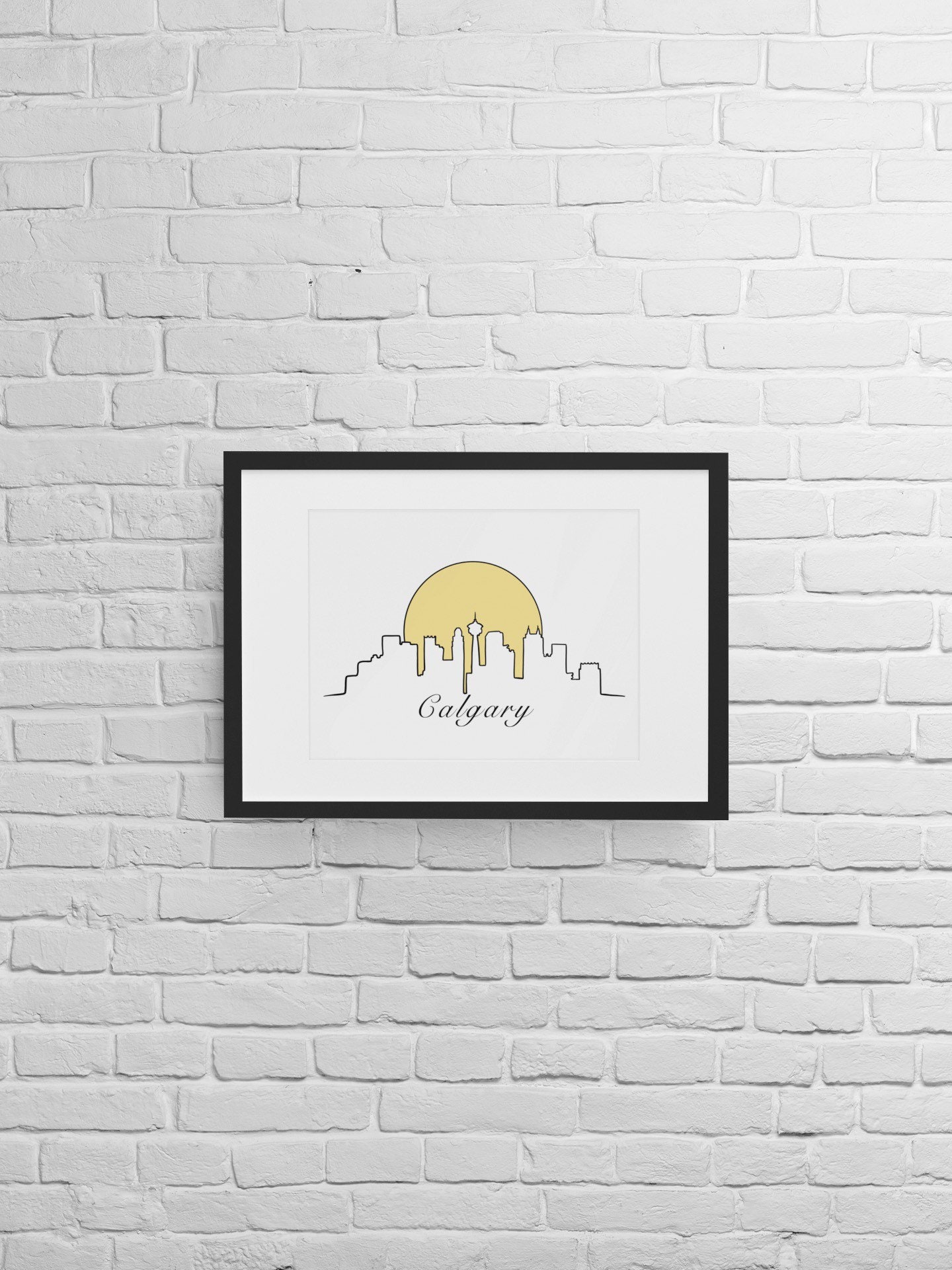Calgary Skyline Digital Drawing Digital Download One Line - Etsy