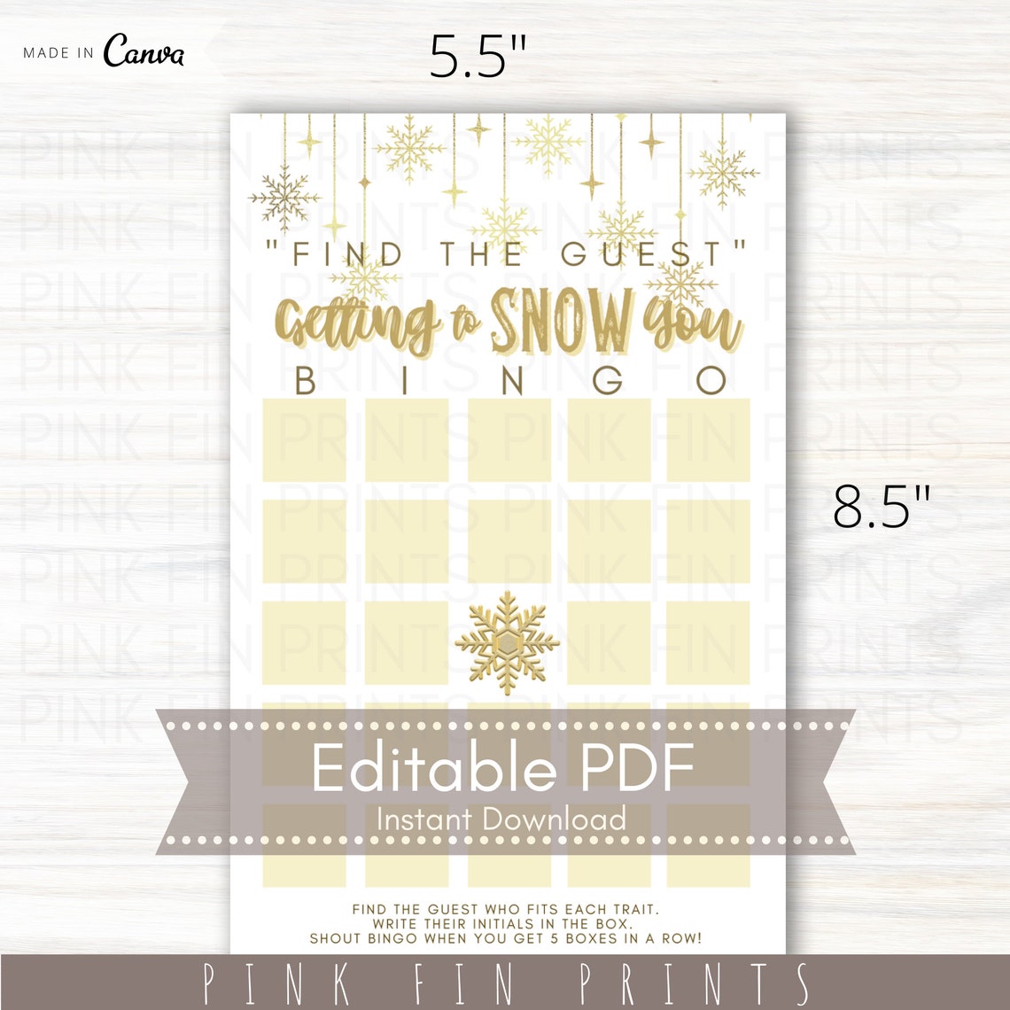 Get to Know You Bingo Printable Christmas Games Find the - Etsy