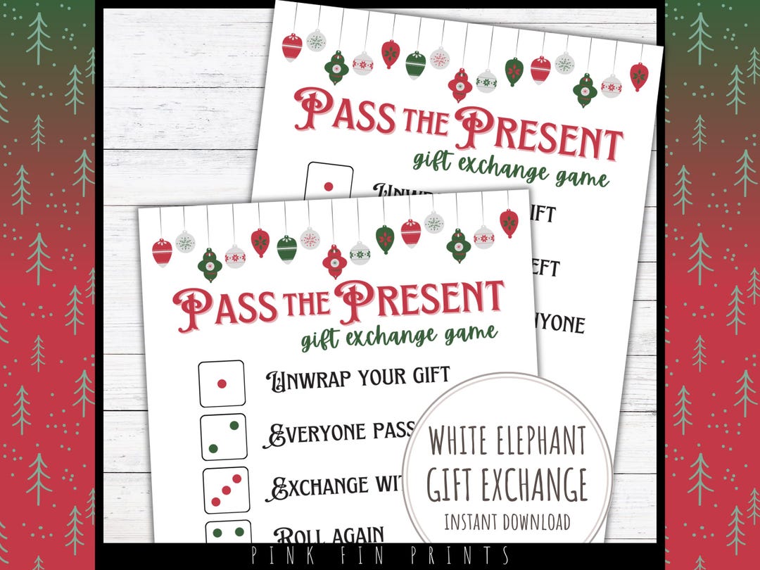 Pass the Present Gift Exchange Game, Christmas Games for Groups ...