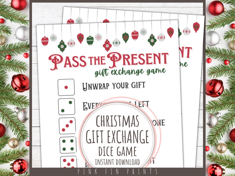 Pass the Present Gift Exchange Game, Christmas Games for Groups ...