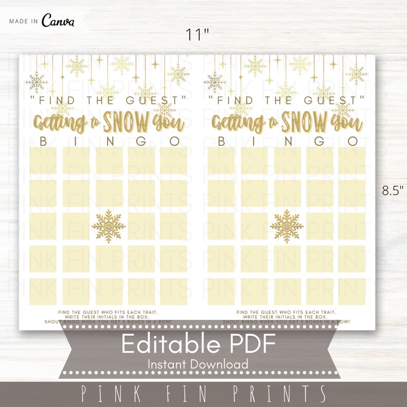 Get to Know You Bingo Printable Christmas Games Find the - Etsy
