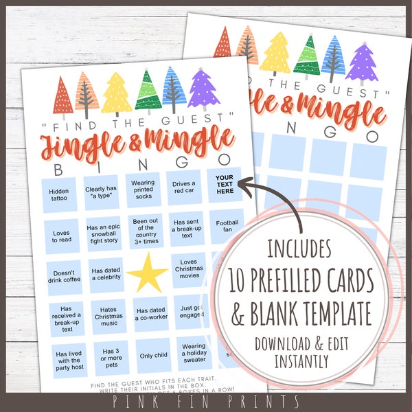 Icebreaker Bingo - Etsy