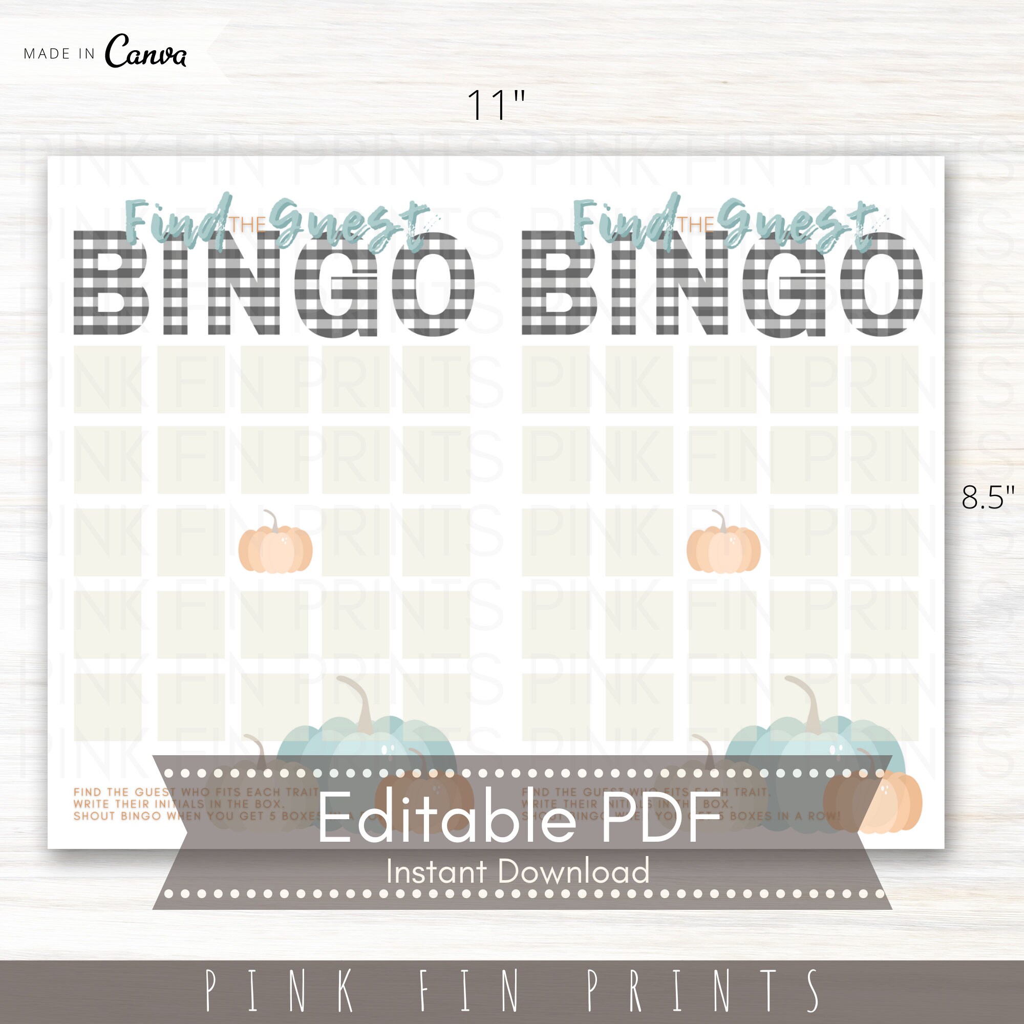 Thanksgiving Find the Guest Bingo Printable Thanksgiving - Etsy