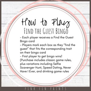 Find the Guest Christmas Bingo Printable, Ice Breaker Games for Work ...