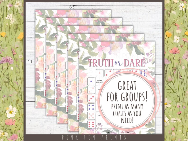 Truth or Dare Garden Party Game, Funny Mothers Day Games for Adults ...