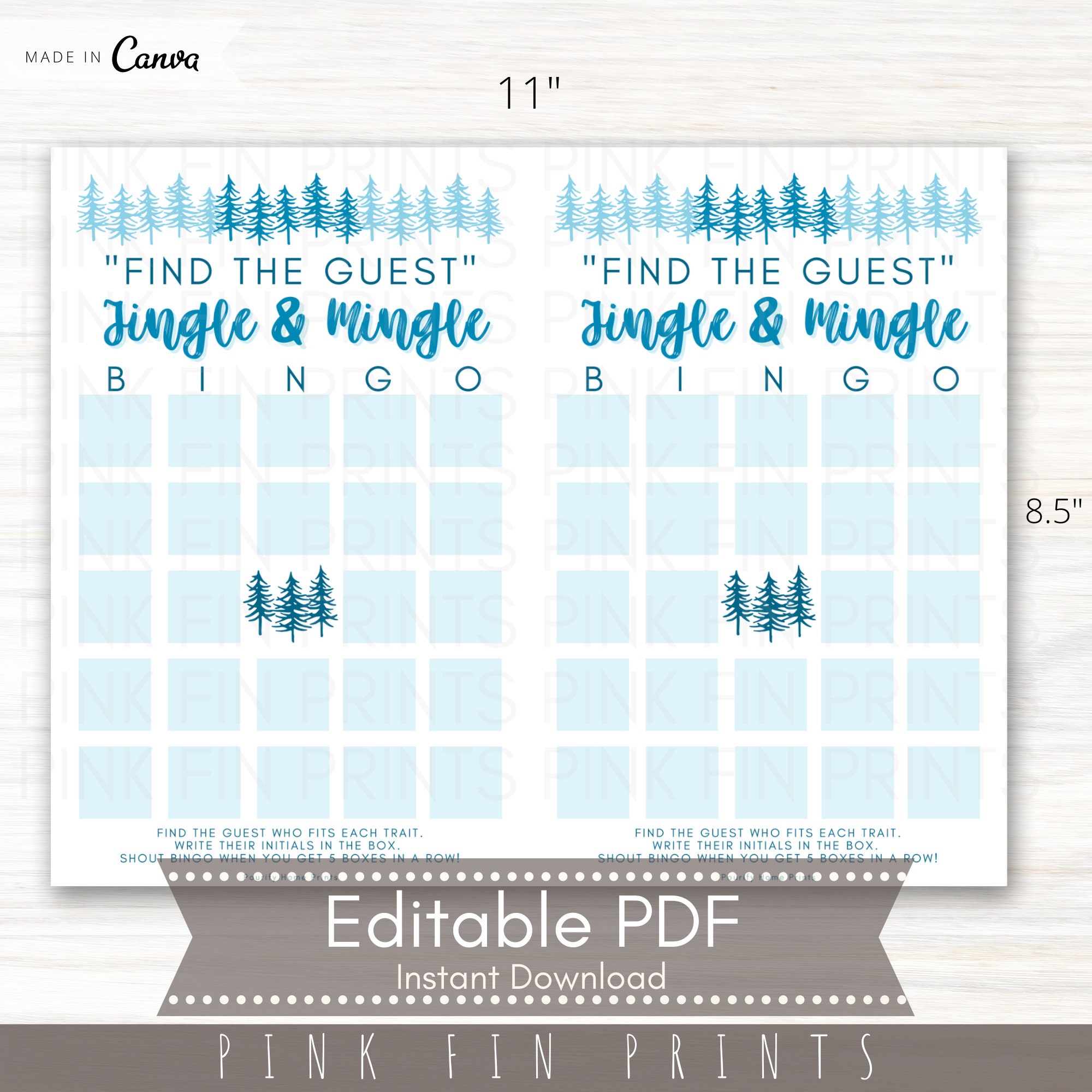 Find the Guest Winter Bingo Ice Breaker Games for Work - Etsy