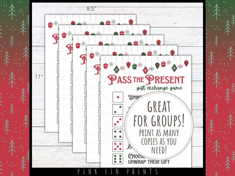 Pass the Present Gift Exchange Game, Christmas Games for Groups ...