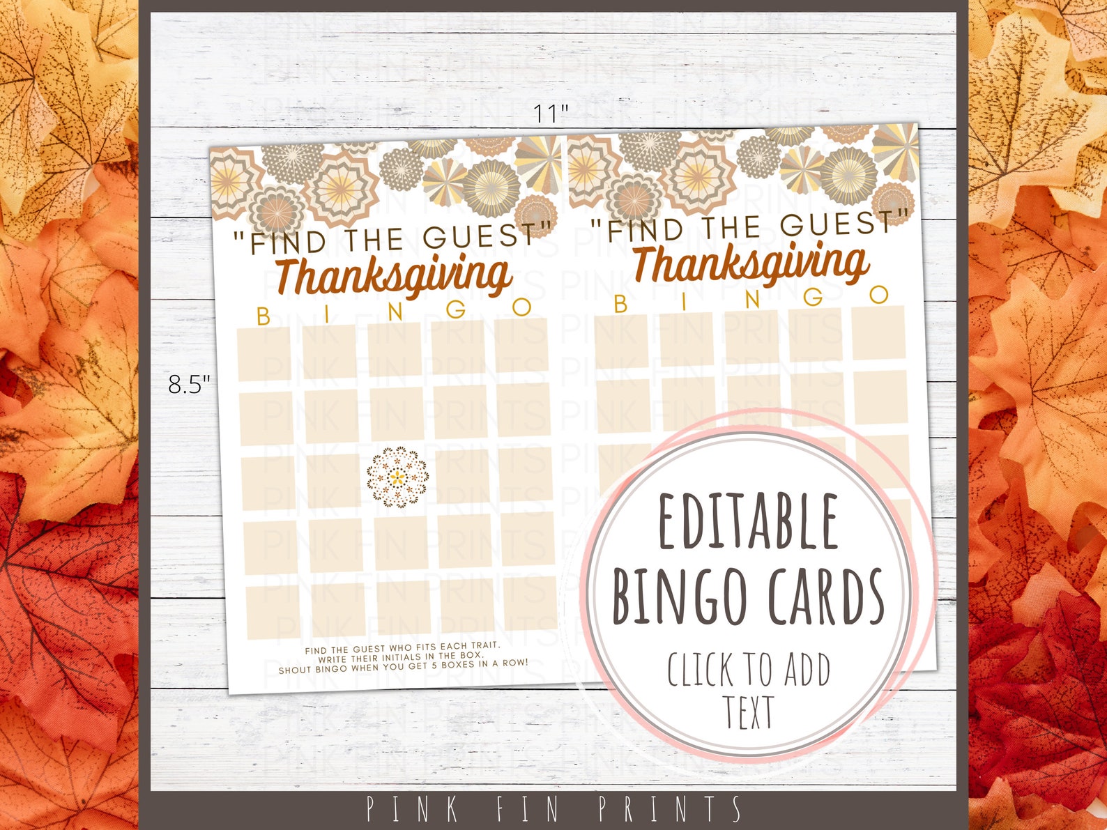 Find the Guest Thanksgiving Bingo, Thanksgiving Games for Adults ...